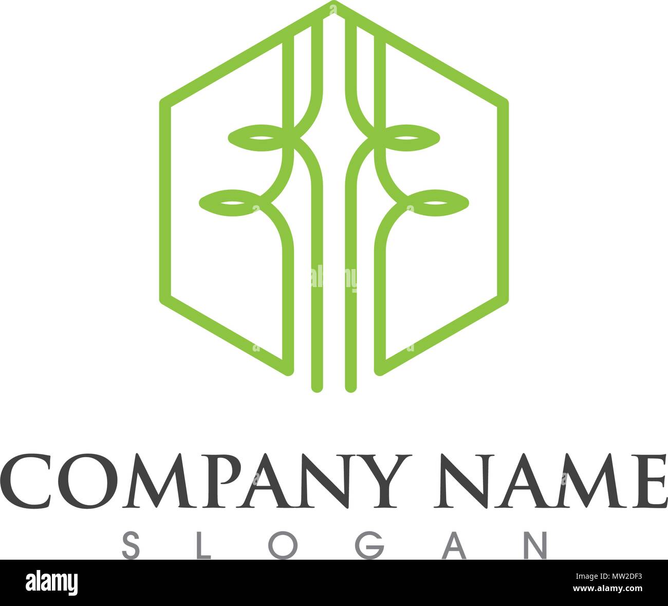 Logos of green Tree leaf ecology nature element vector Stock Vector ...