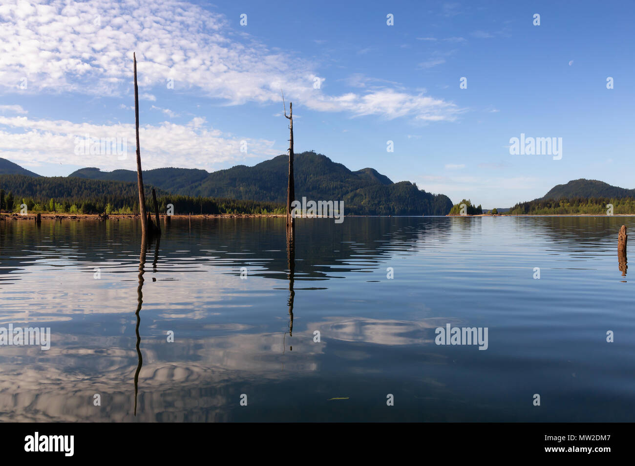 Striking view of Canadian Landscape during a beautiful morning. Taken ...
