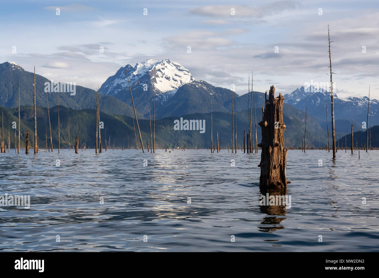 Striking view of Canadian Landscape during a beautiful morning. Taken ...