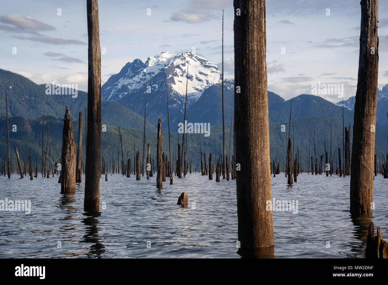Striking view of Canadian Landscape during a beautiful morning. Taken ...