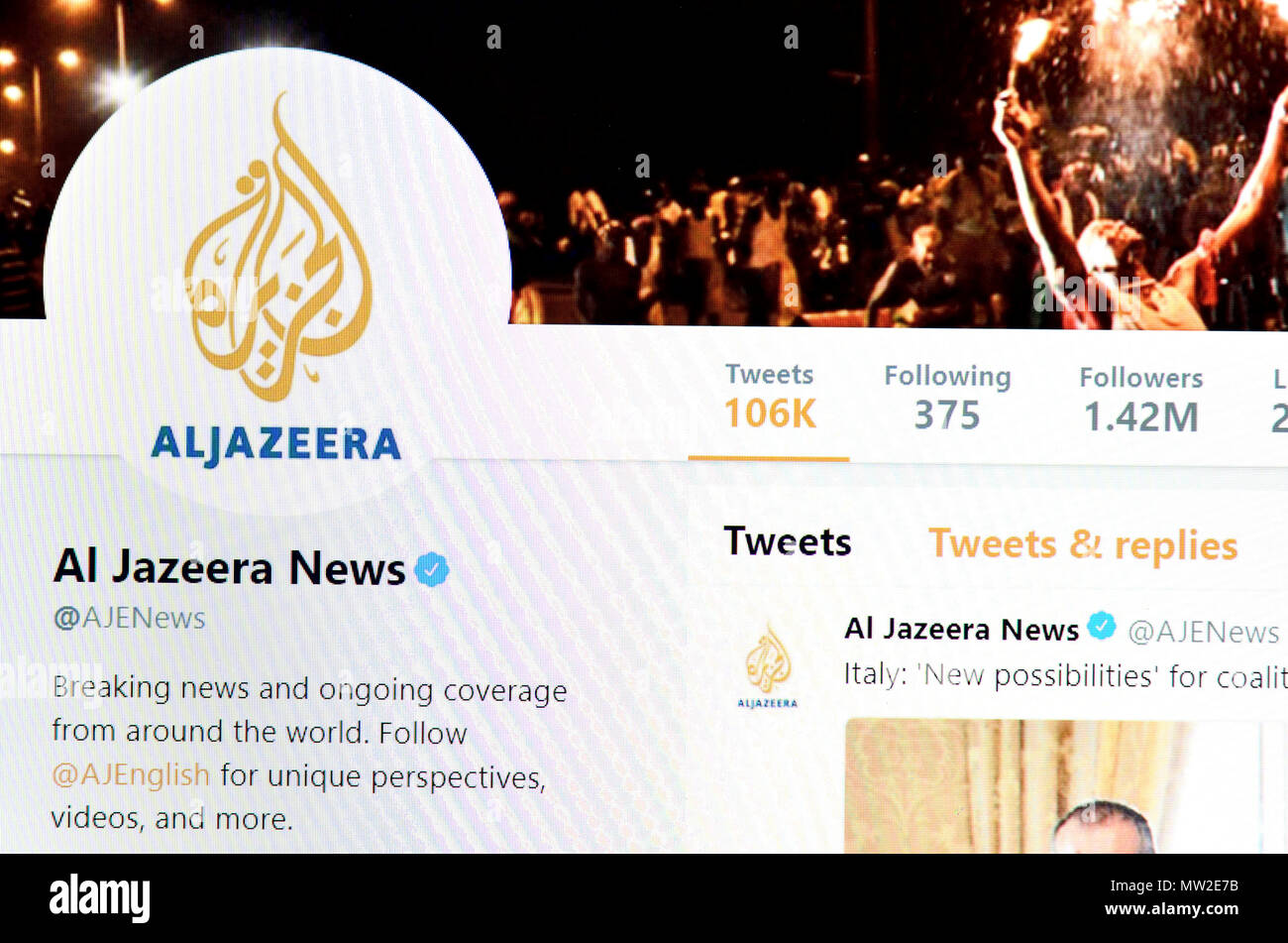 Al jazeera hi-res stock photography and images - Alamy