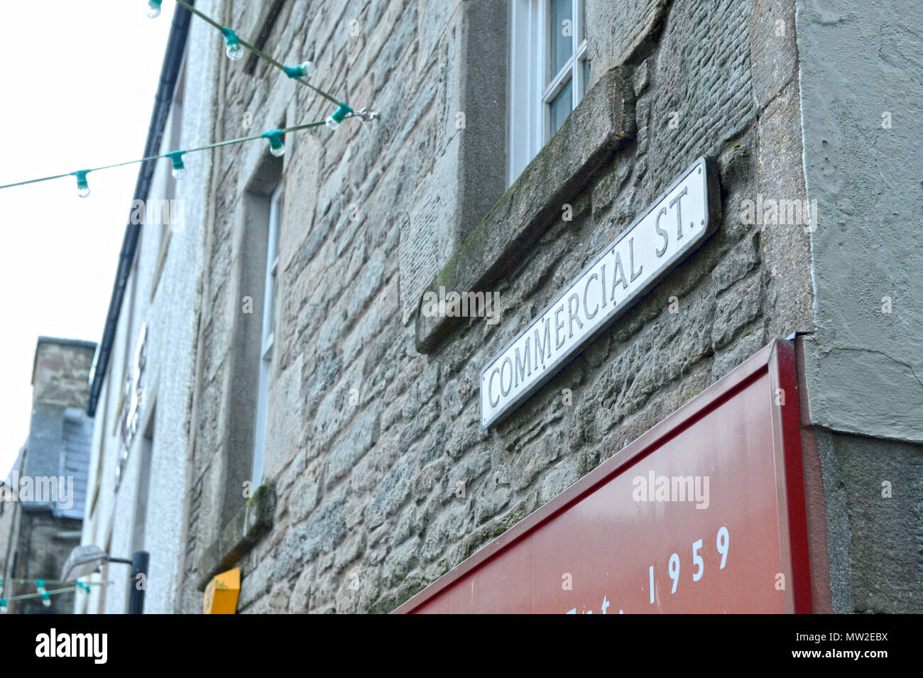 Shops along Commercial Street Lerwick the main shopping area in ...