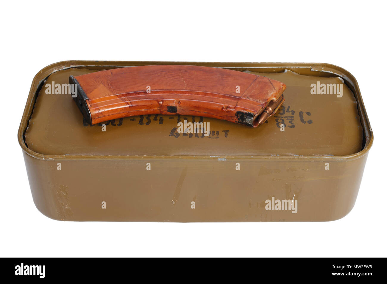 soviet army box of ammunition isolated Stock Photo - Alamy