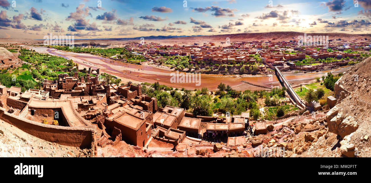 Landmark scenic landscape Marrakech.Sunset scenery.adventure traveling ...