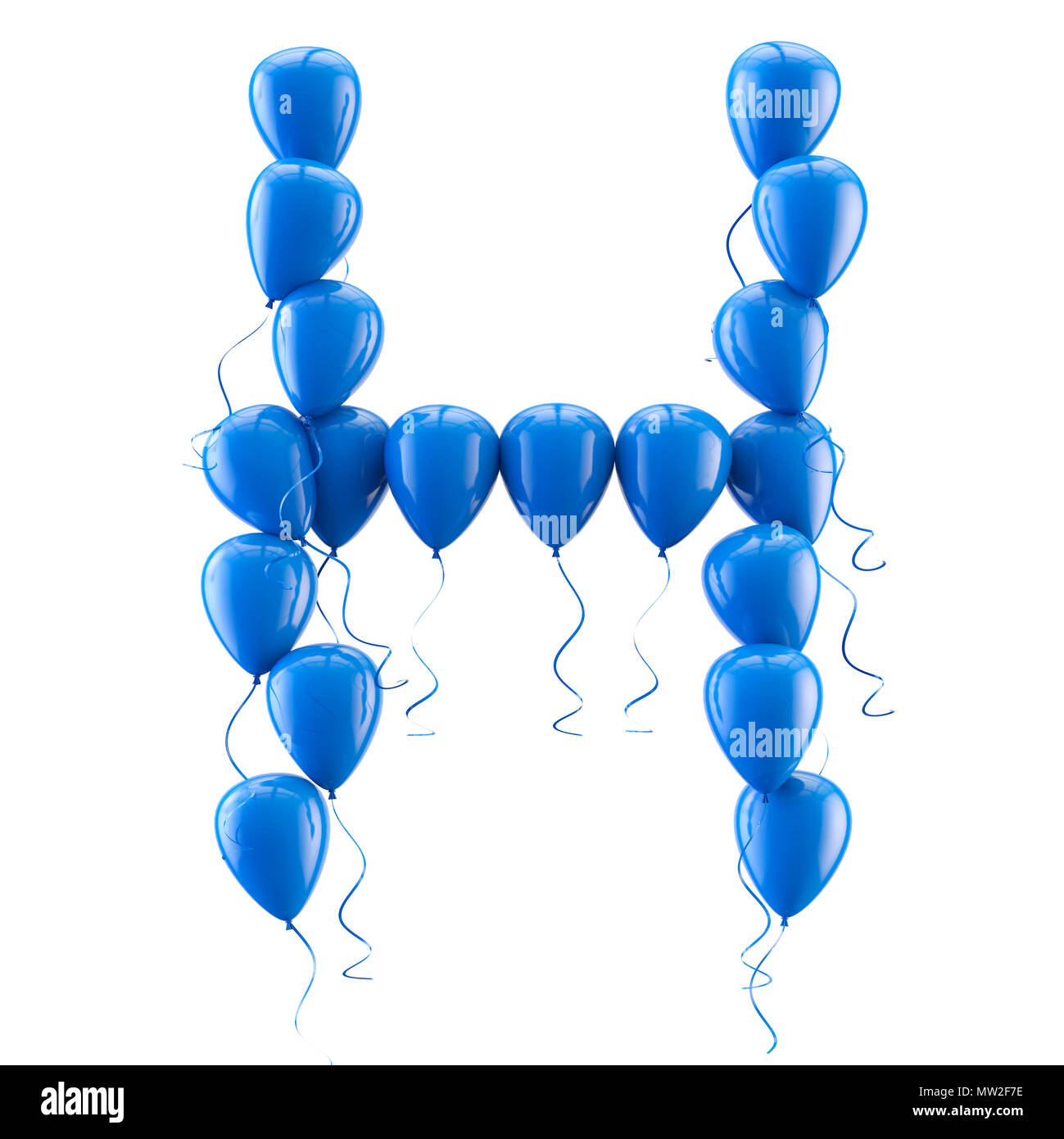3D rendering.Funny balloons letter for birthday party and celebrations Stock Photo - Alamy