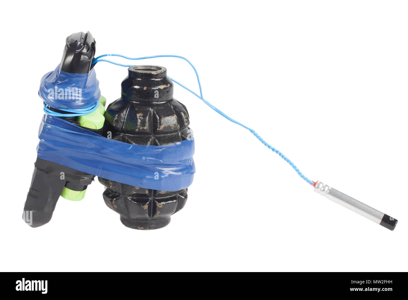 Improvised Explosive Device (IED) - hand grenade with cell phone ...