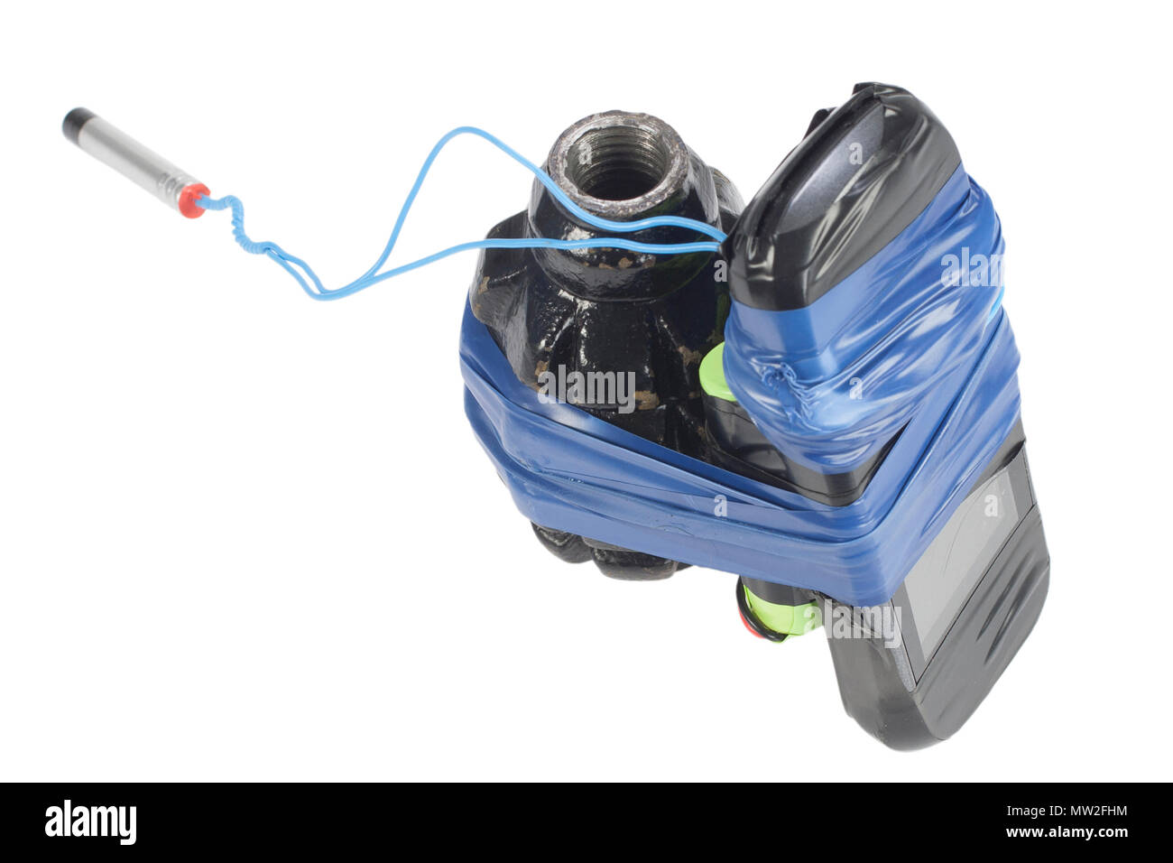 Improvised Explosive Device (IED) - hand grenade with cell phone ...