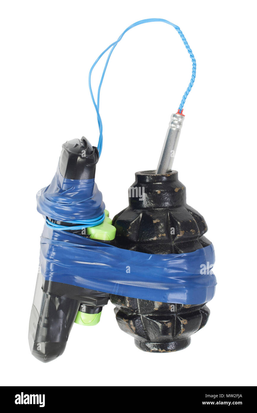 Improvised Explosive Device (IED) - hand grenade with cell phone ...