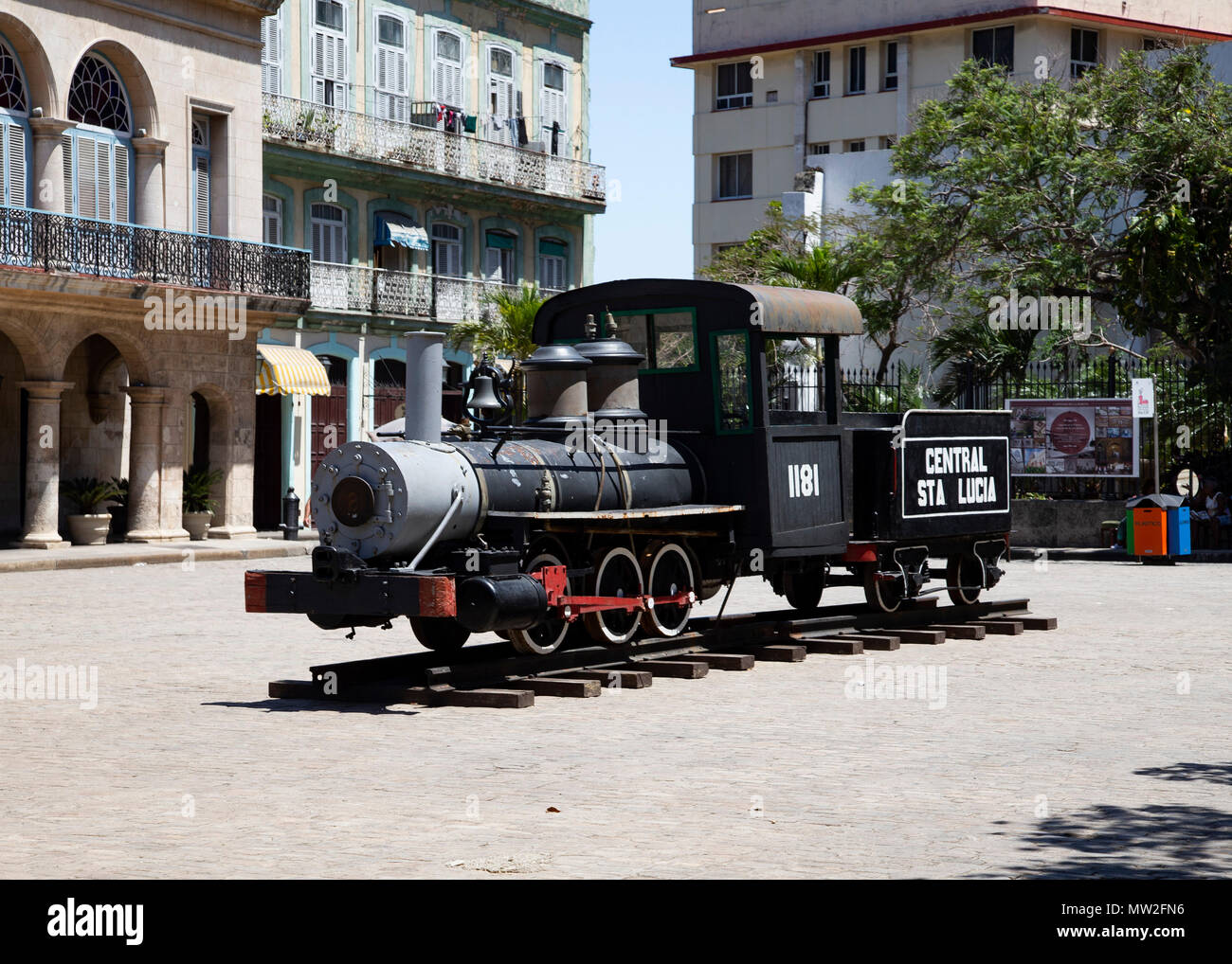 Baldwin narrow gauge Central Sta Lucia steam locomotive No.1181 on ...