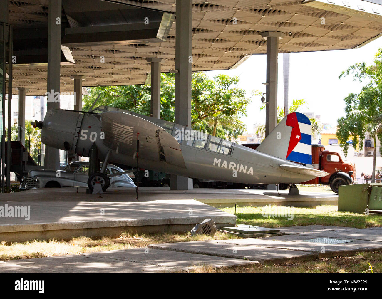 Vought OS2U Kingfisher on display in Museum of the Revolution (Museo de ...