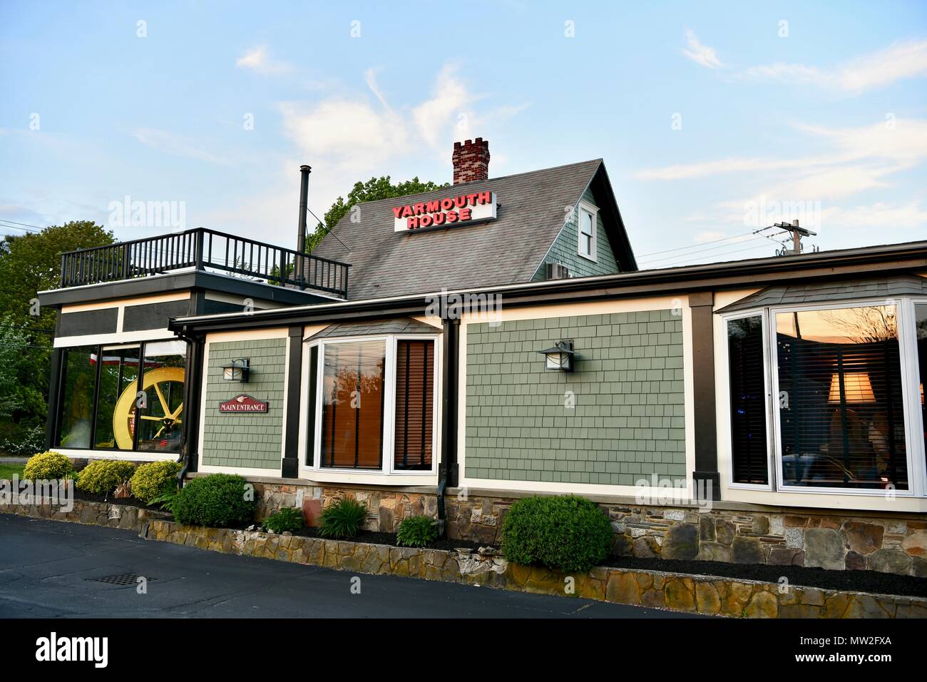 Yarmouth House restaurant exterior, Cape Cod, Massachusetts, USA Stock ...