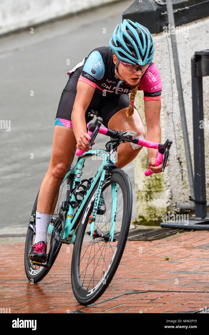 Charmaine Porter of team OnForm racing in the elite women's 2018 OVO ...