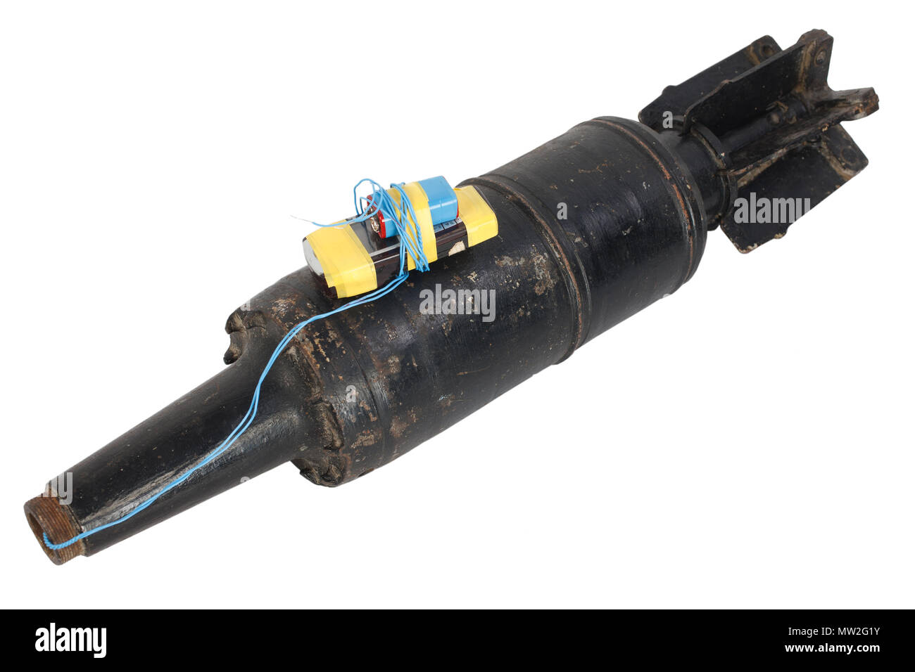 Improvised explosive device (IED ) from tank projectile Stock Photo - Alamy