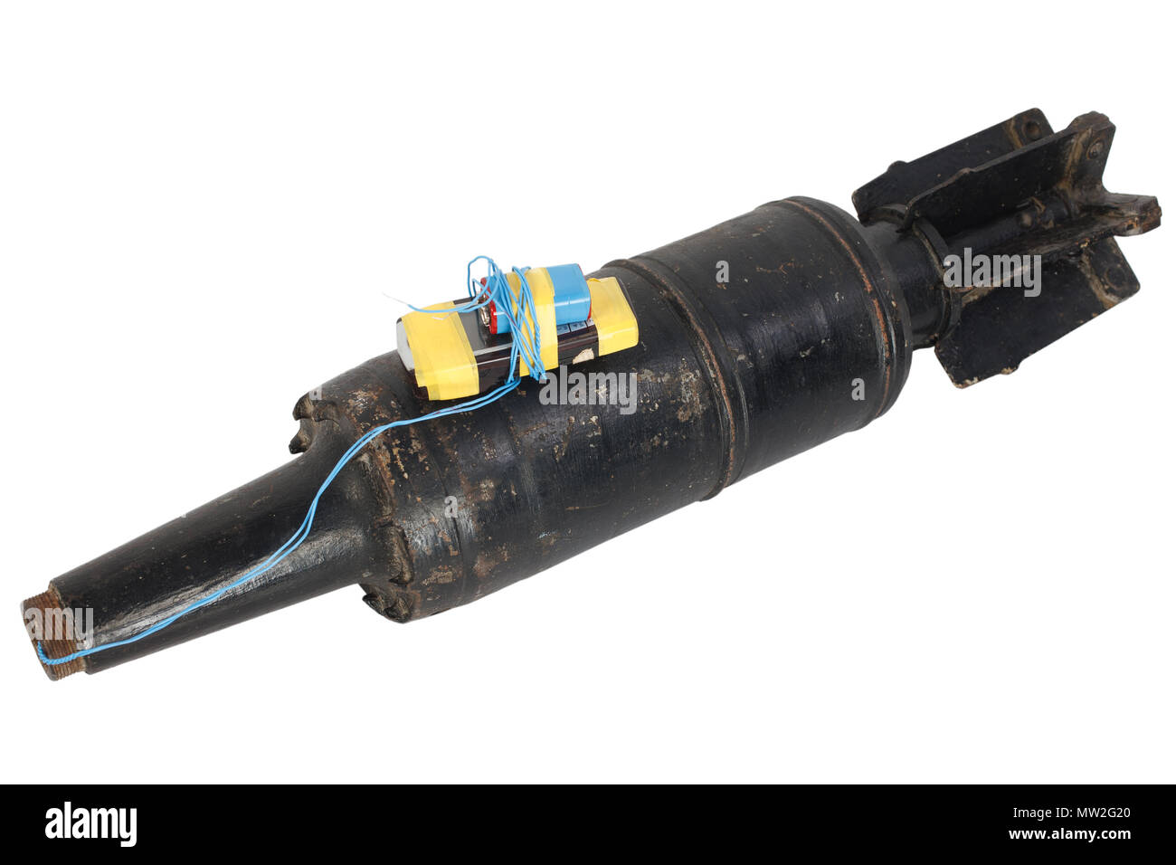 Improvised explosive device (IED ) from tank projectile Stock Photo - Alamy