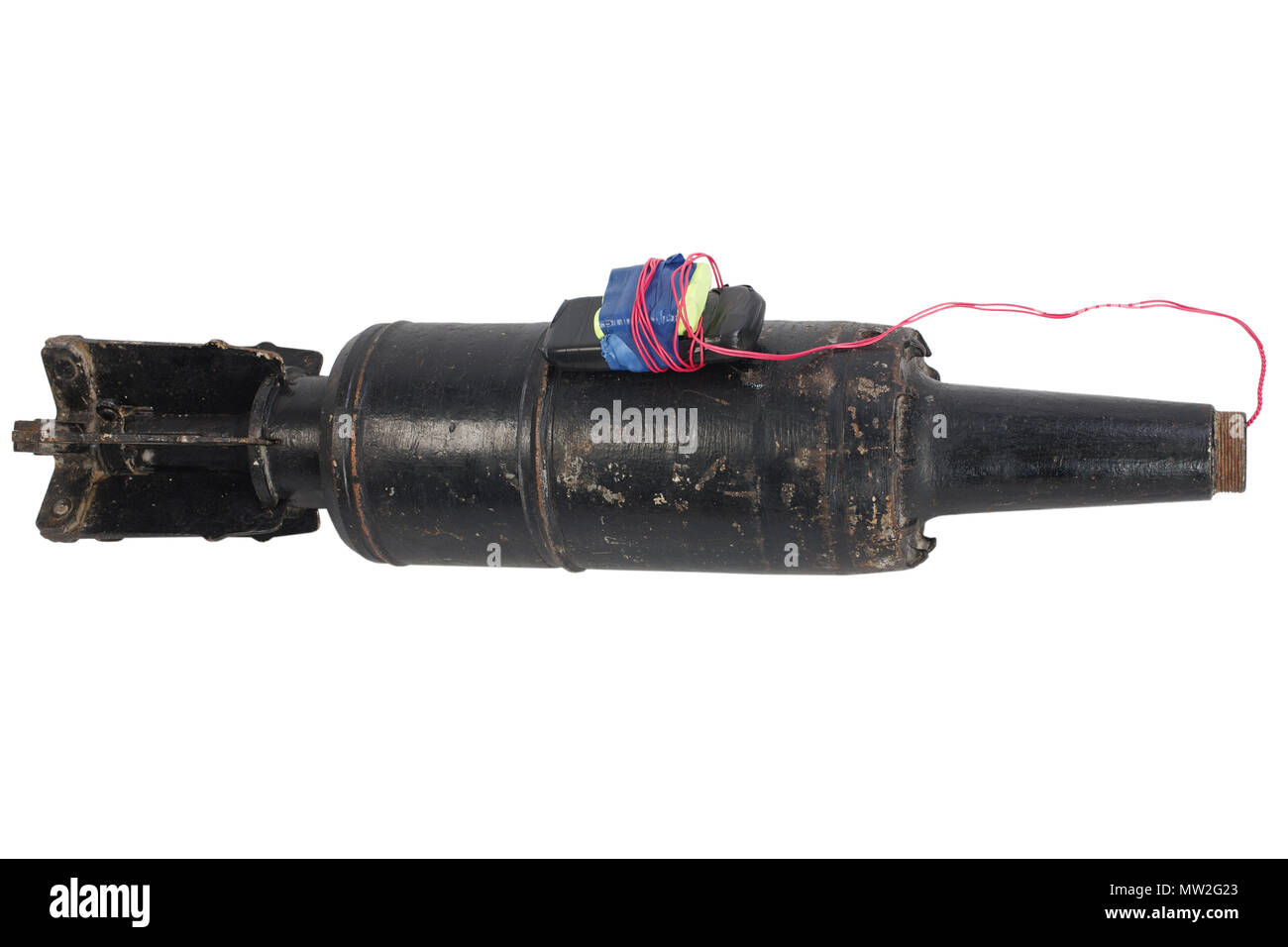Improvised explosive device (IED ) from tank projectile Stock Photo - Alamy