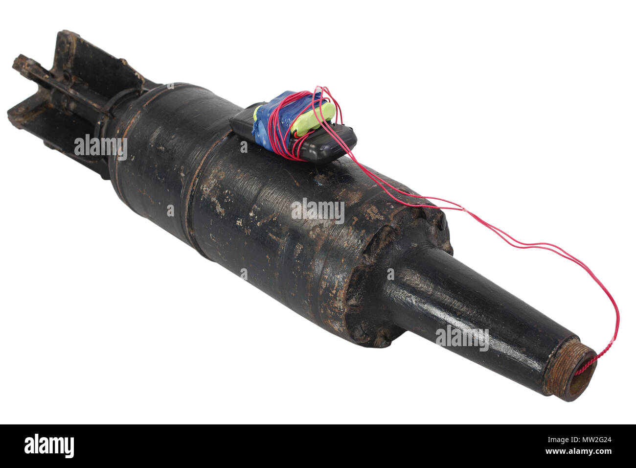 Improvised explosive device (IED ) from tank projectile Stock Photo - Alamy