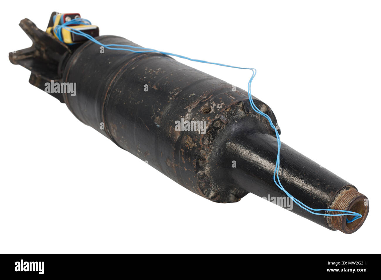 Improvised explosive device (IED ) from tank projectile Stock Photo - Alamy