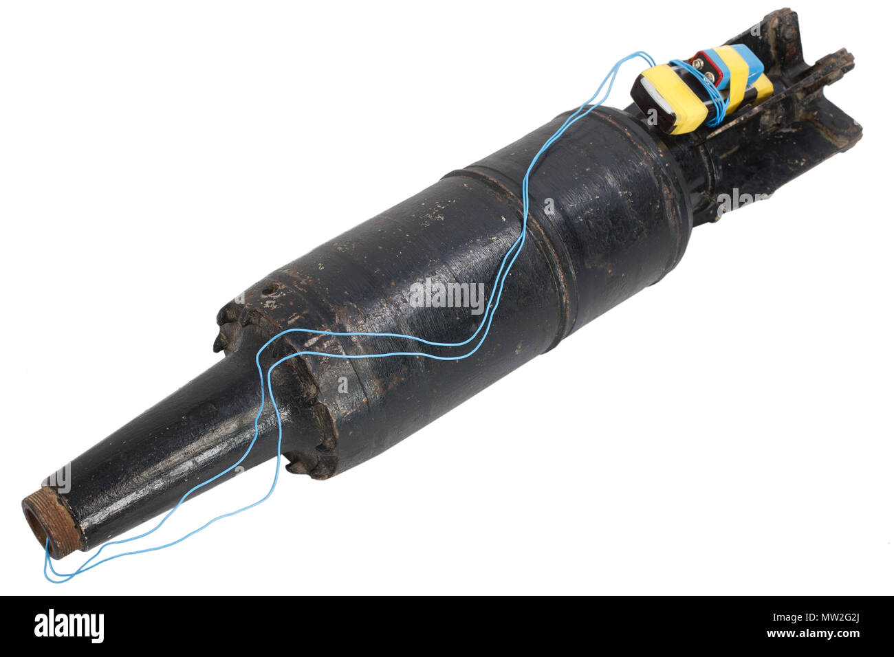 Improvised explosive device (IED ) from tank projectile Stock Photo - Alamy