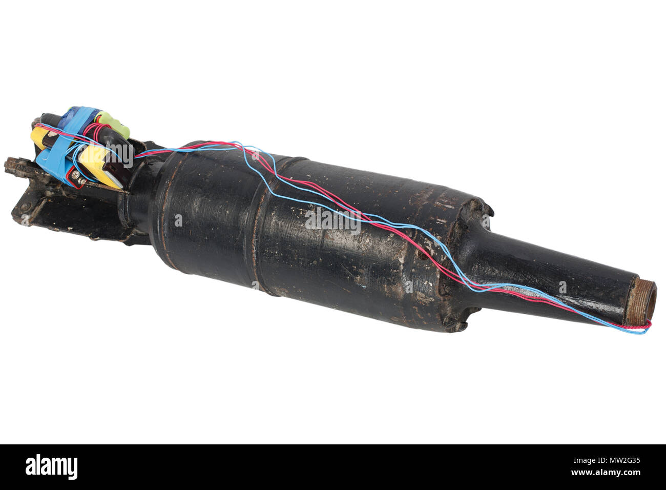 Improvised explosive device (IED ) from tank projectile Stock Photo - Alamy