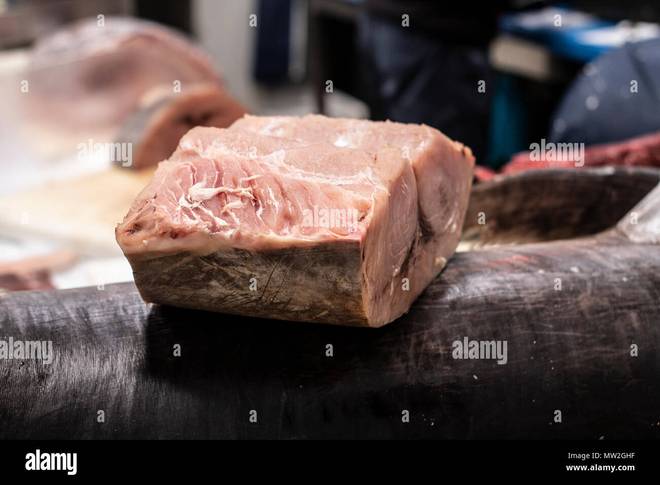 Details Fish market, slice of fresh swordfish Stock Photo - Alamy