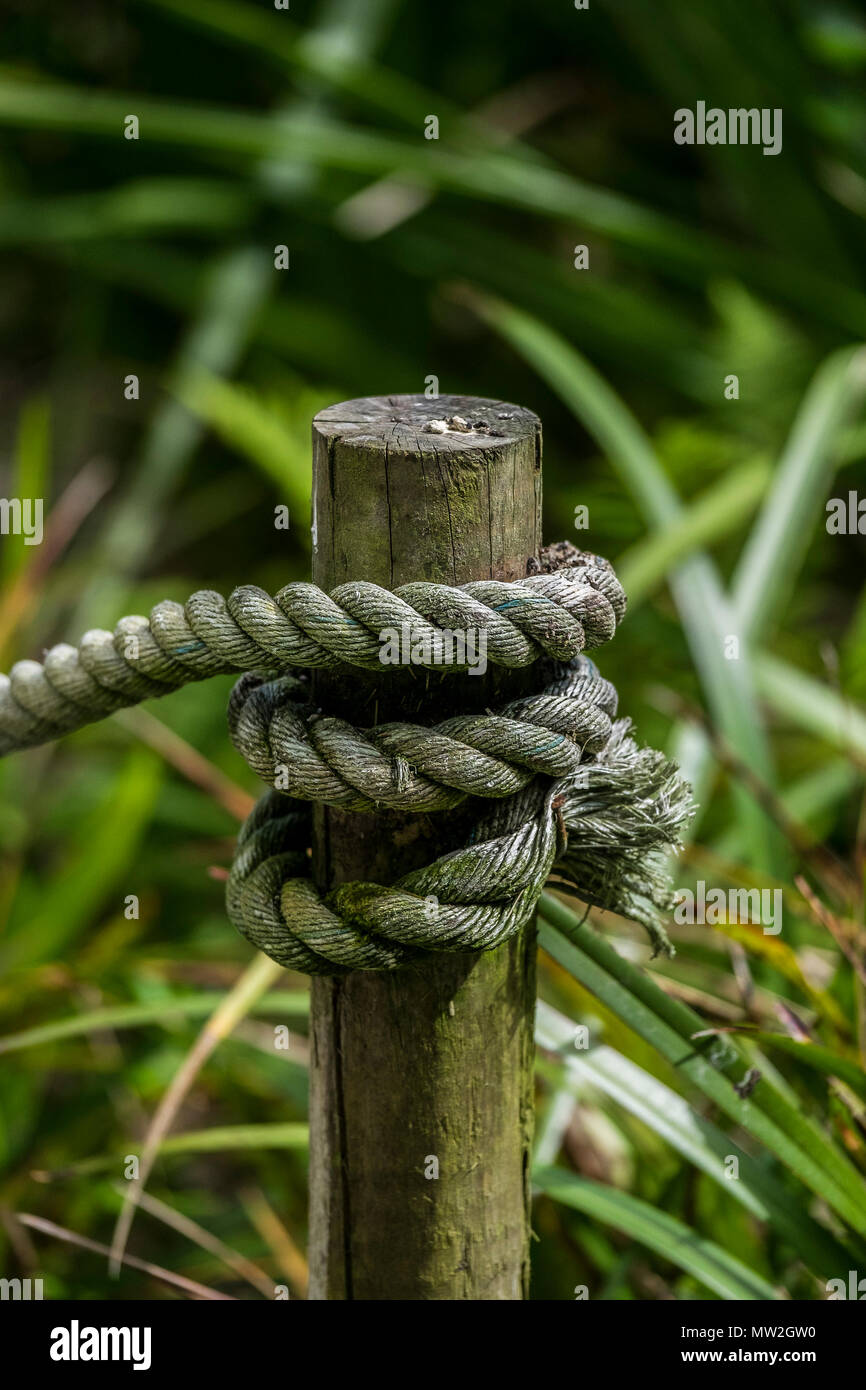 Rope wrapped around pole hi-res stock photography and images - Alamy
