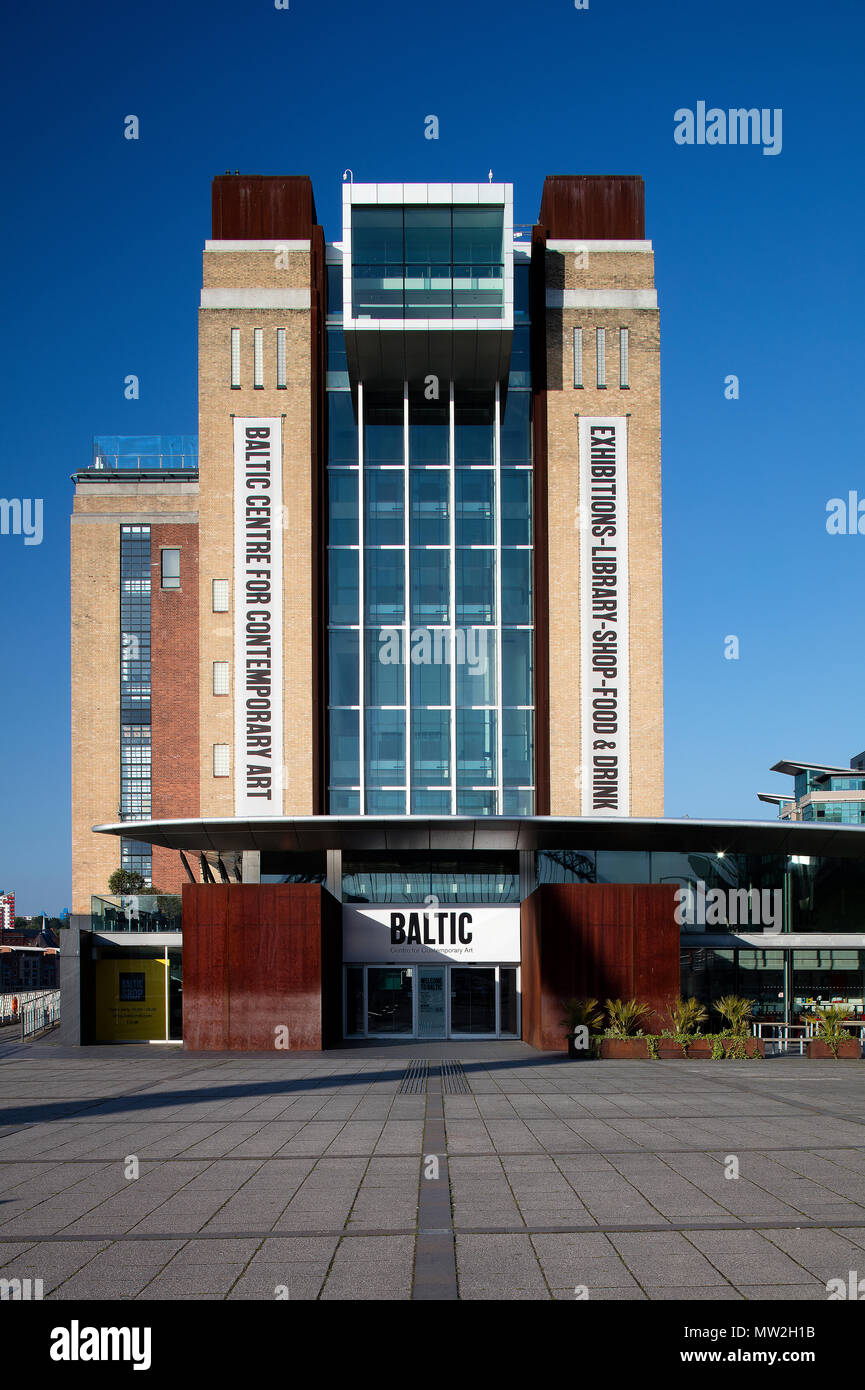 A daytime view in sunshine of BALTIC Centre for Contemporary Art ...