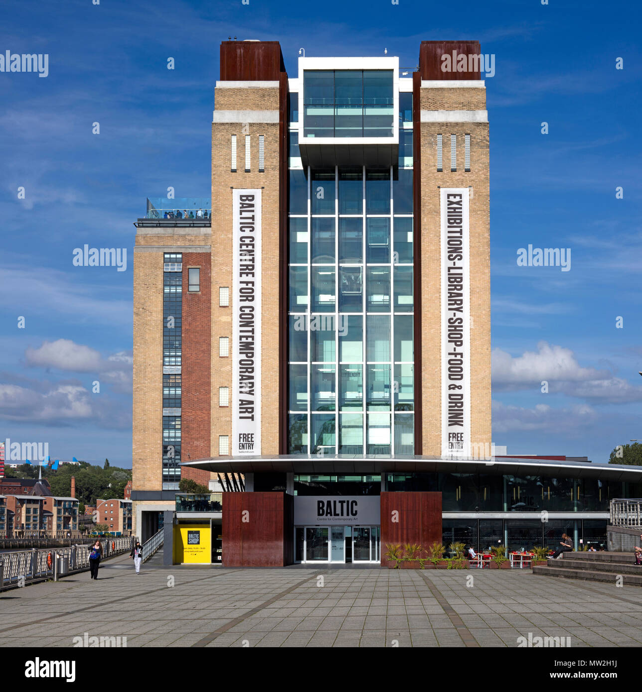 A daytime view in sunshine of BALTIC Centre for Contemporary Art ...