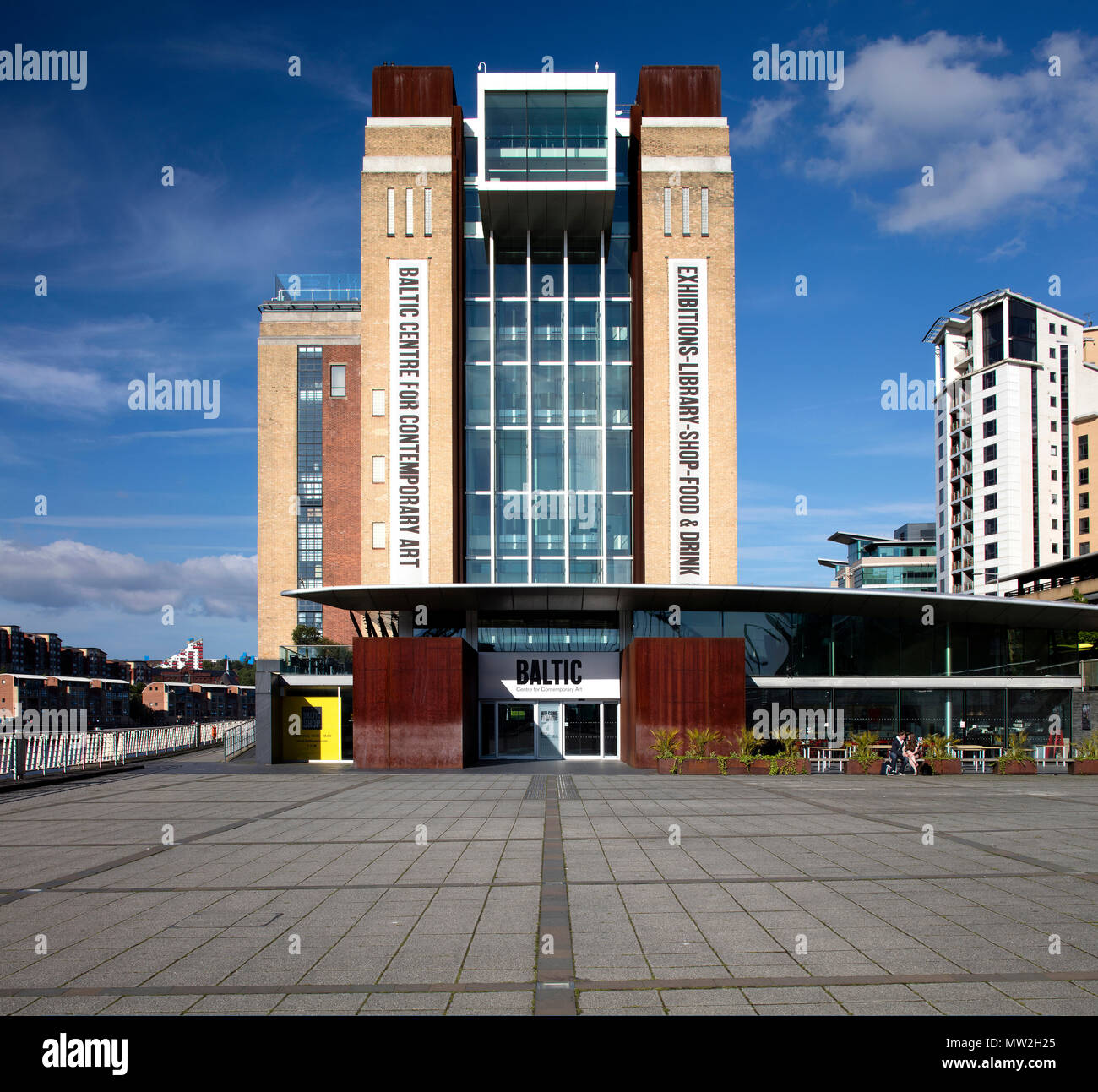 A daytime view in sunshine of BALTIC Centre for Contemporary Art ...