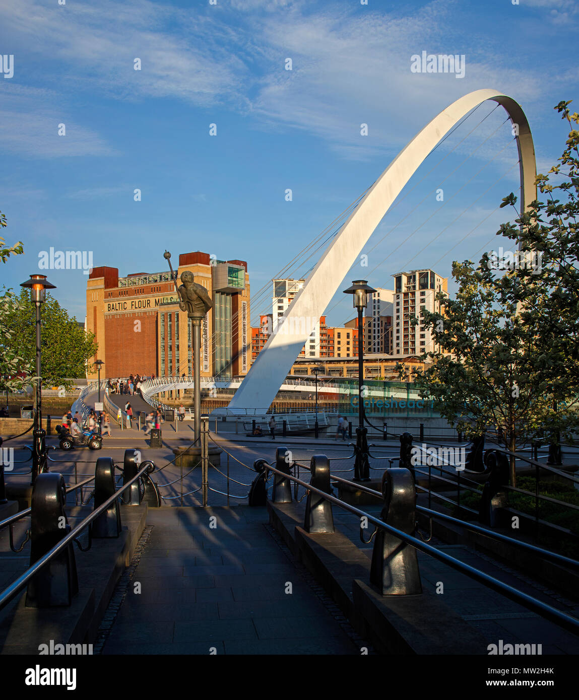 A daytime view in sunshine of BALTIC Centre for Contemporary Art ...