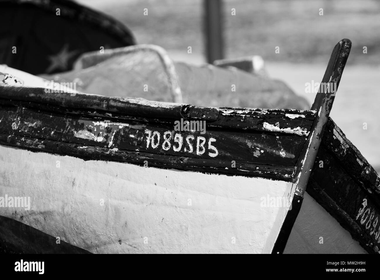 Small bay in port Black and White Stock Photos & Images - Alamy