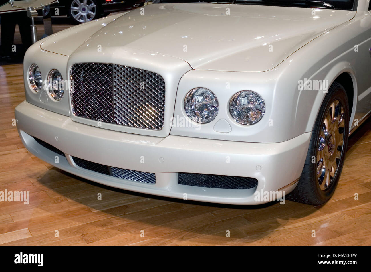 The front end of a Bently luxury car Stock Photo - Alamy