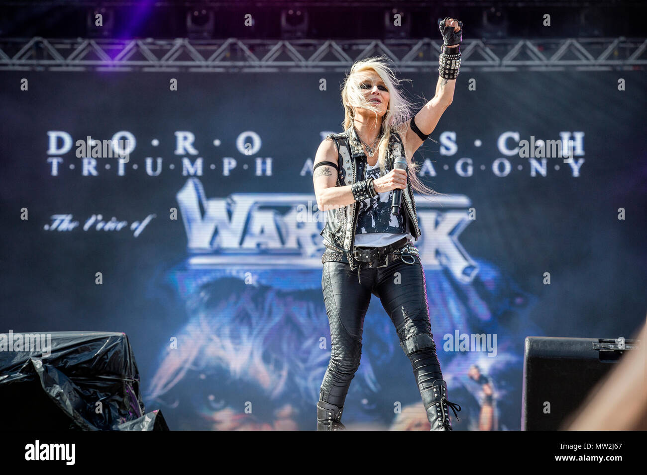 Sweden, Solvesborg - June 8, 2017. The German heavy metal singer and ...