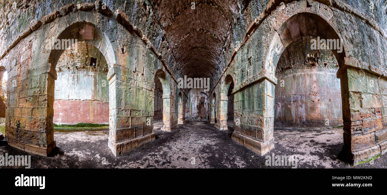 Ancient, Roman cistern in Aptera, Chania in Crete island, Greece Stock ...