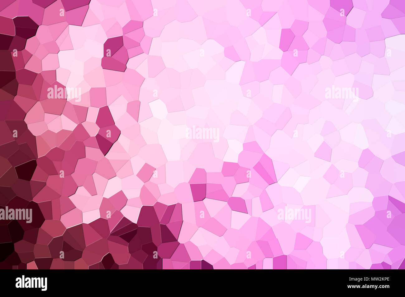 A photograph of an abstract geometric pattern from various pink ...