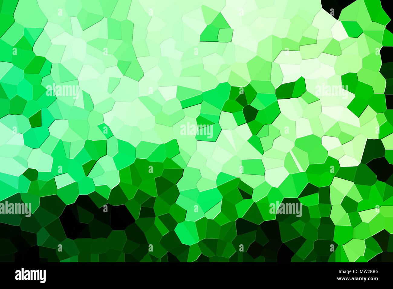 A photograph of an abstract geometric pattern from various green ...