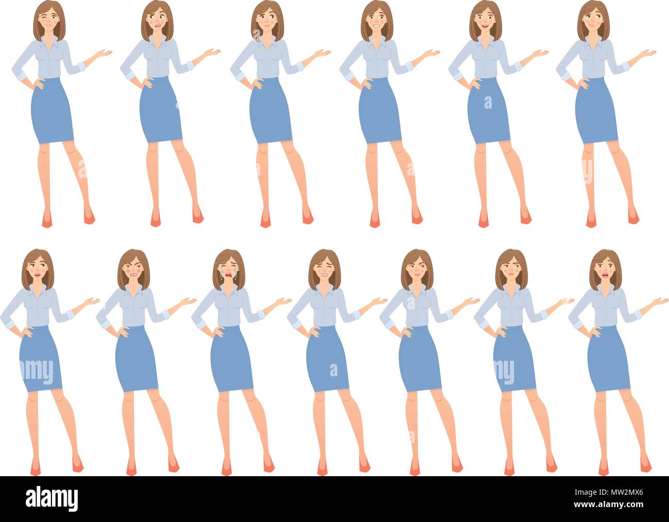 Woman points Stock Vector Images - Alamy