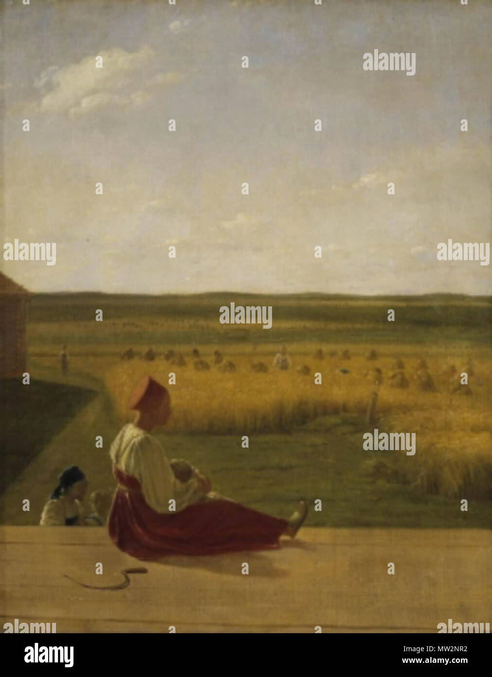 672 Венецианов На жатве. Лето Stock Photo - Alamy