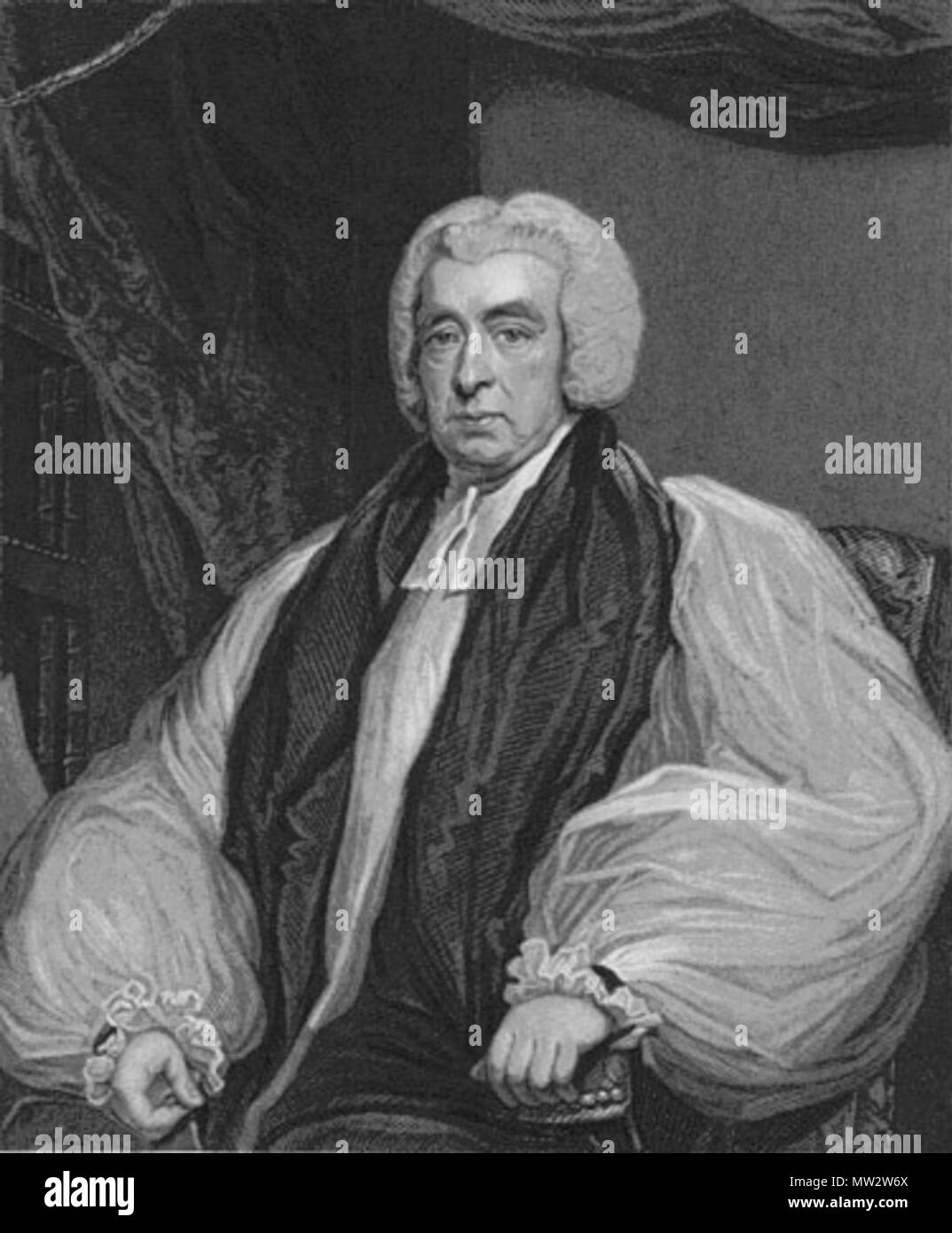 . English: The Rt. Revd. Beilby Porteus, Bishop of London, printed by ...