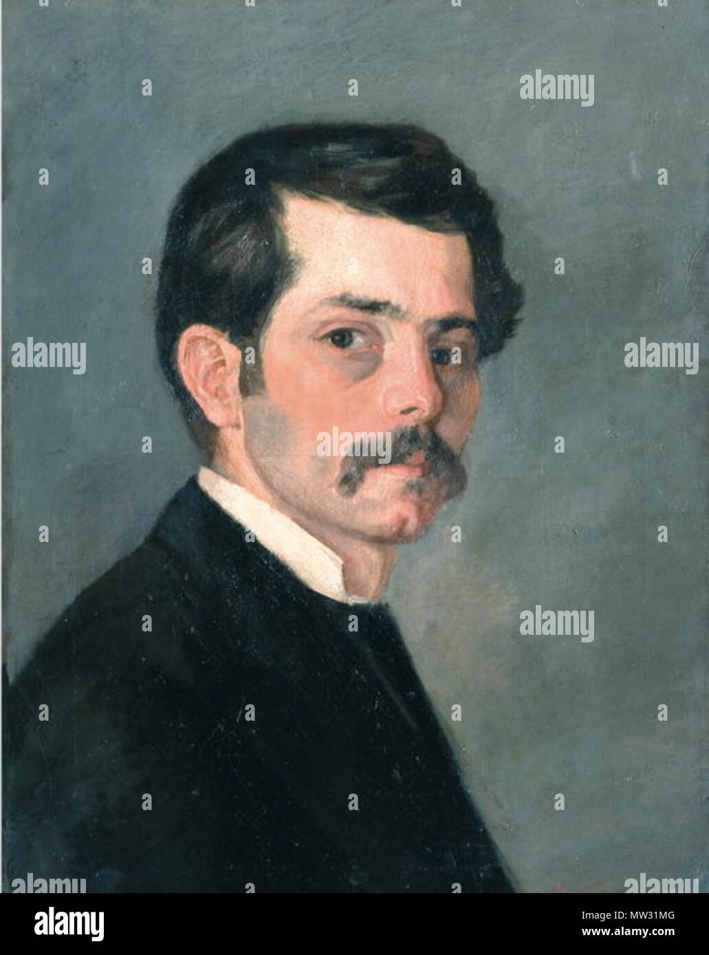 . Ion Andreescu - Autoportret, Muzeul Toma Stelian 672 Ion Andreescu - Autoportret Stock Photo ...