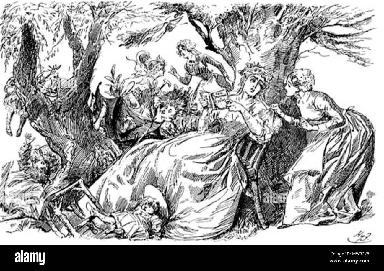 . English: Mrs. Pocket And Her Family by Harry Furniss. 1910. Français ...