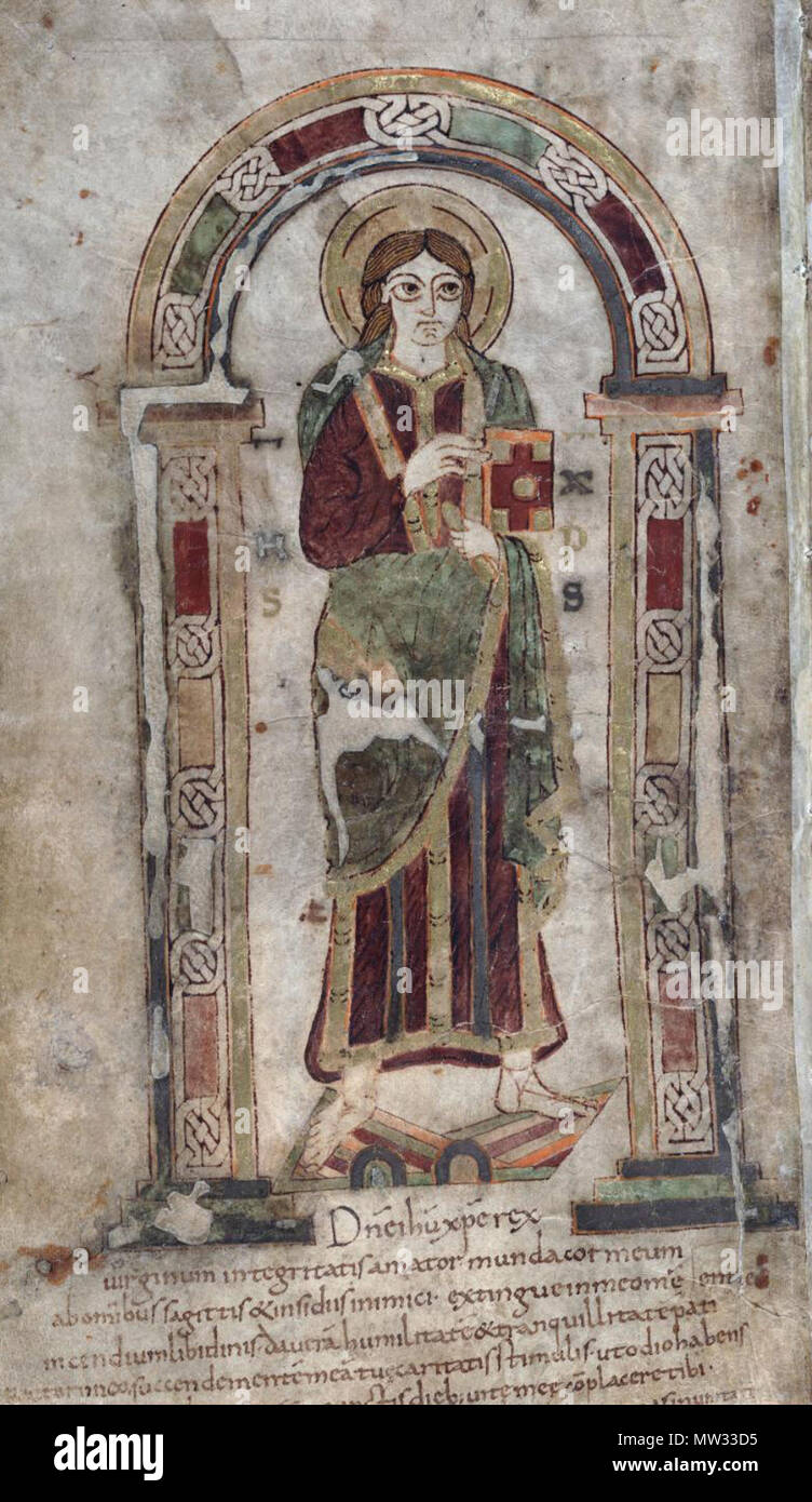 8th century illuminated manuscript hi-res stock photography and images ...