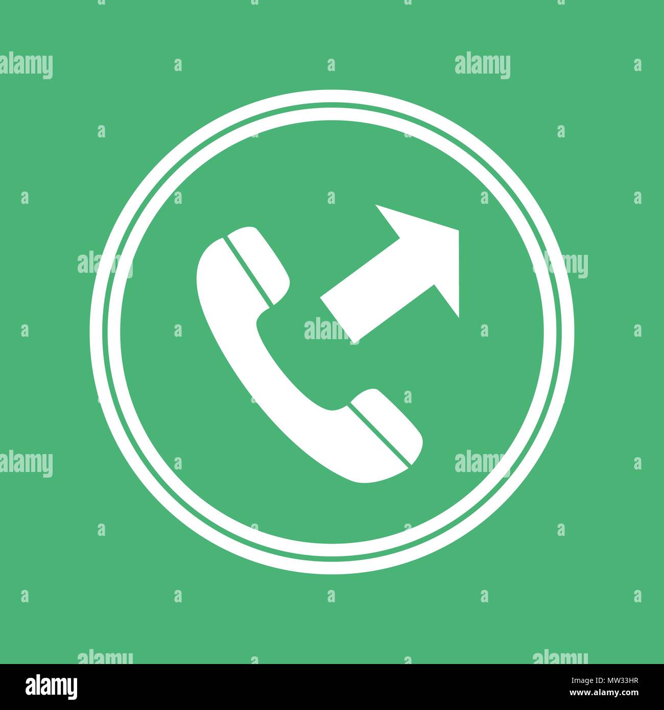 Outgoing call icon vector, Mobile application user interface sign Stock ...