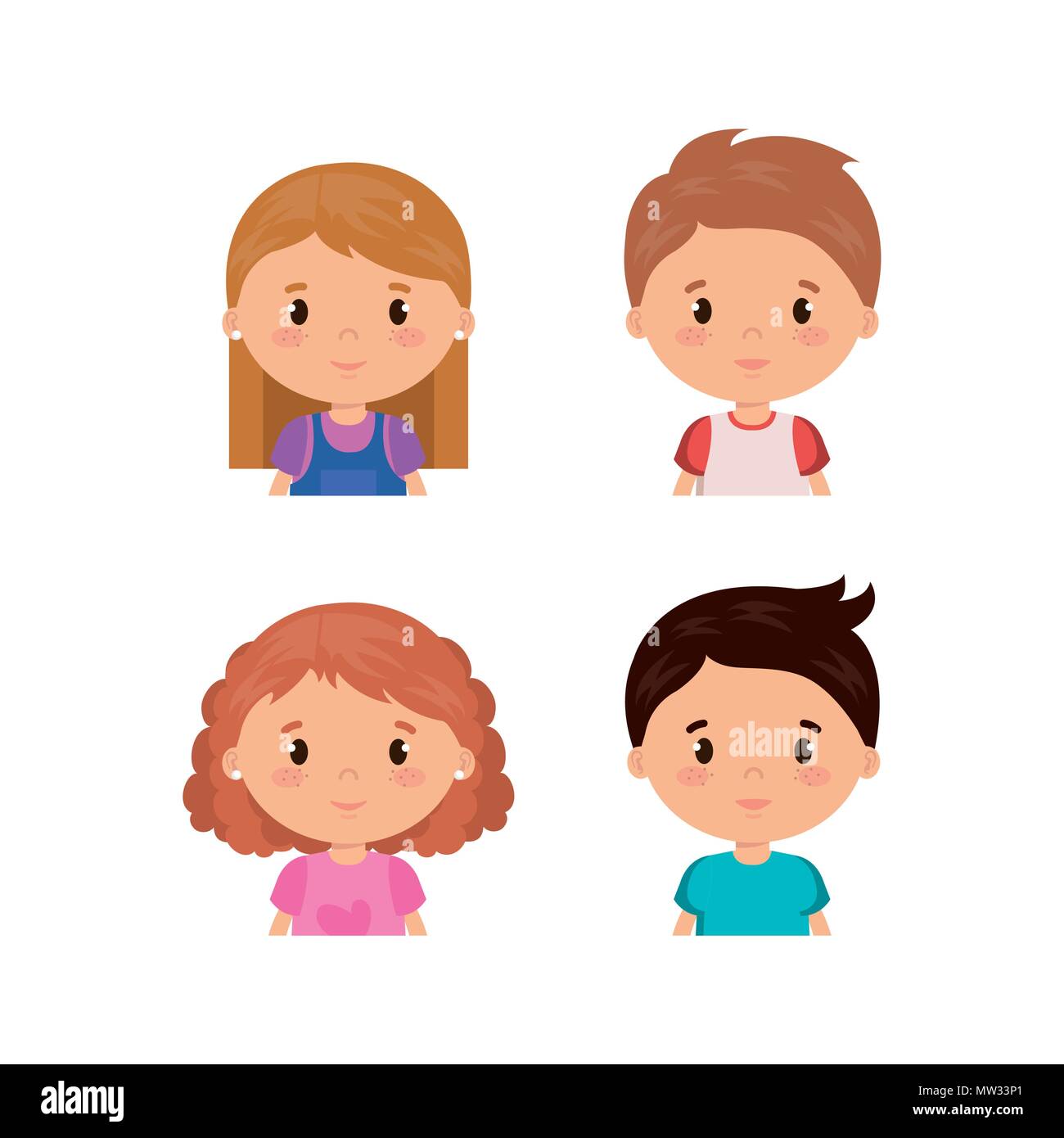 little kids friendly characters Stock Vector Image & Art - Alamy