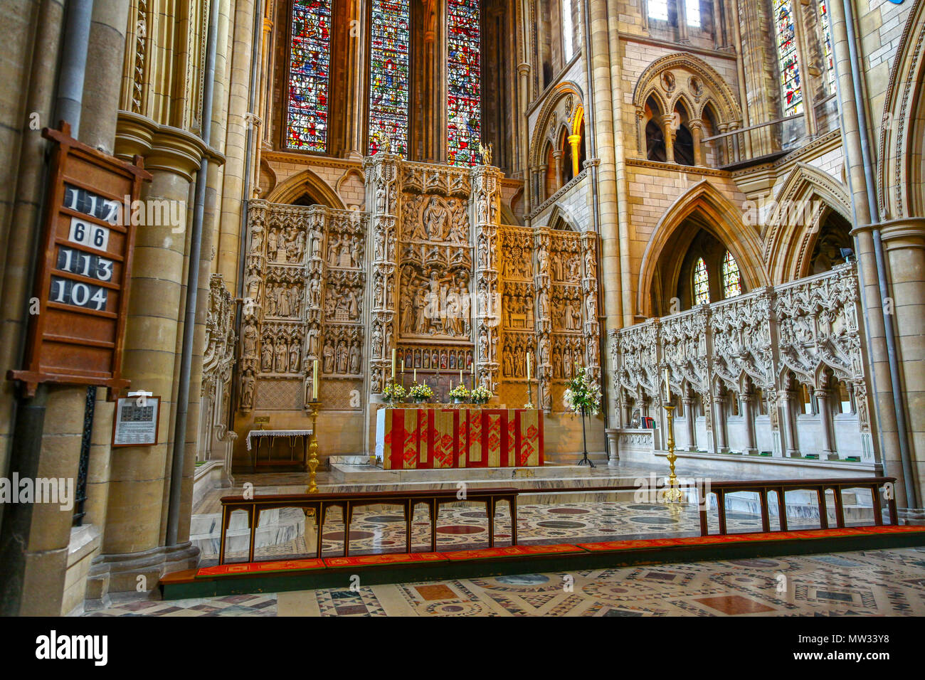 The Altar inside The Cathedral of the Blessed Virgin Mary, Truro ...