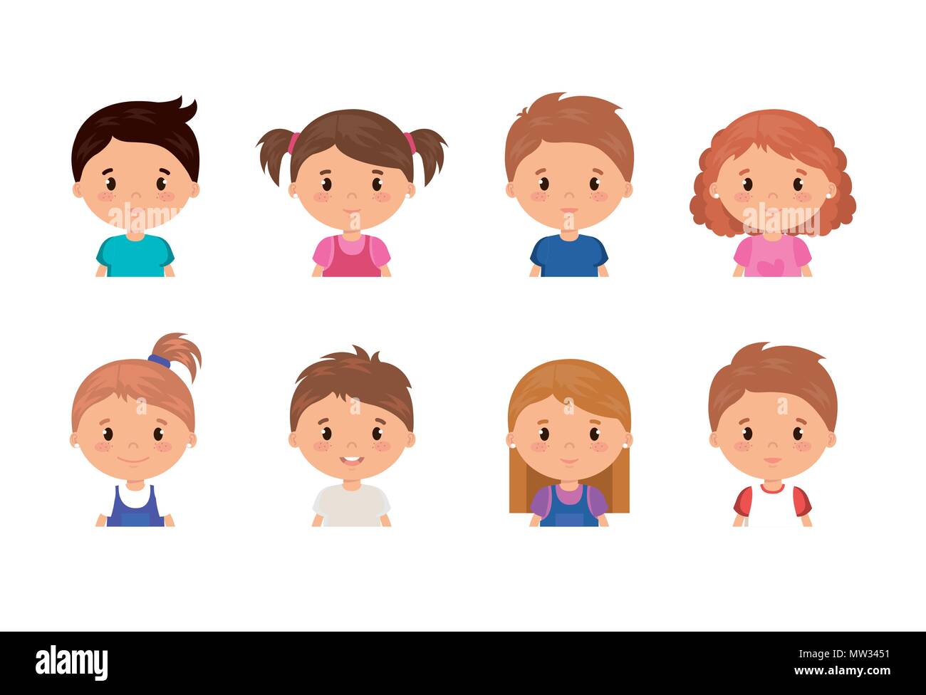 little kids friendly characters Stock Vector Image & Art - Alamy