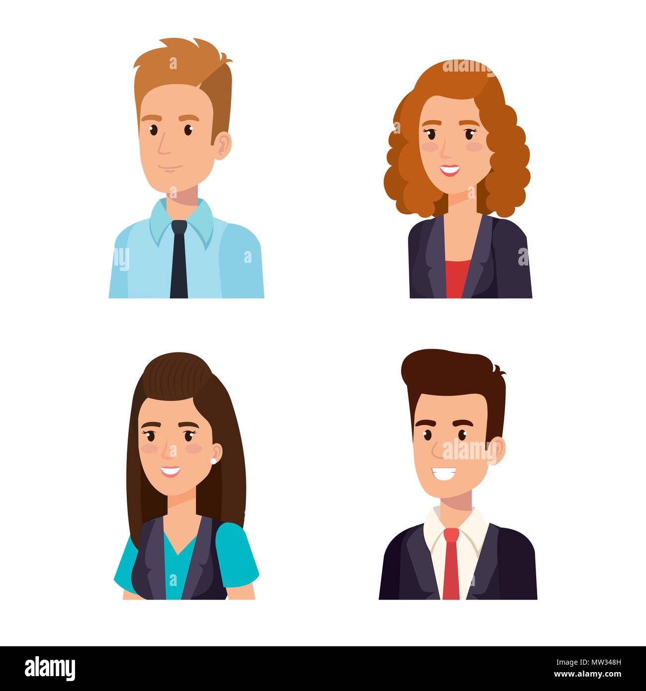 business people isometric avatars Stock Vector Image & Art - Alamy
