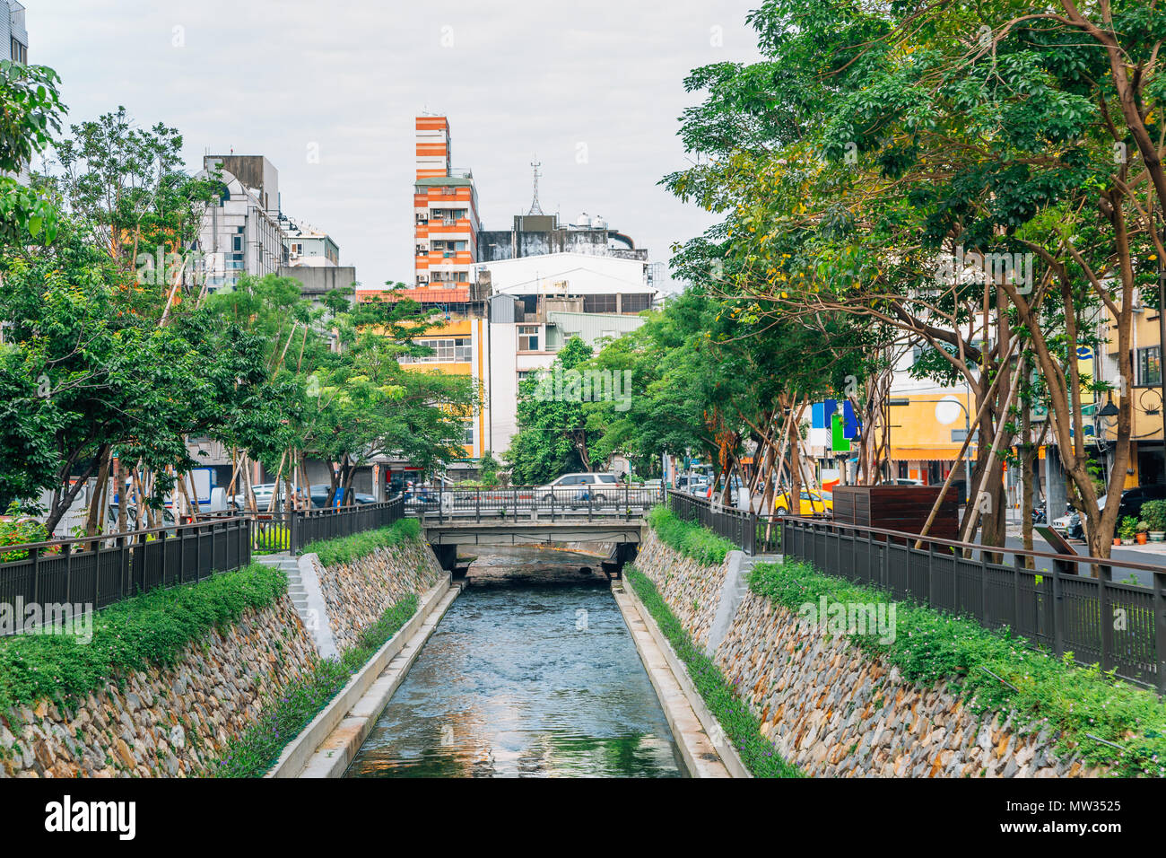 Taichung cityscape and river in Taiwan Stock Photo - Alamy