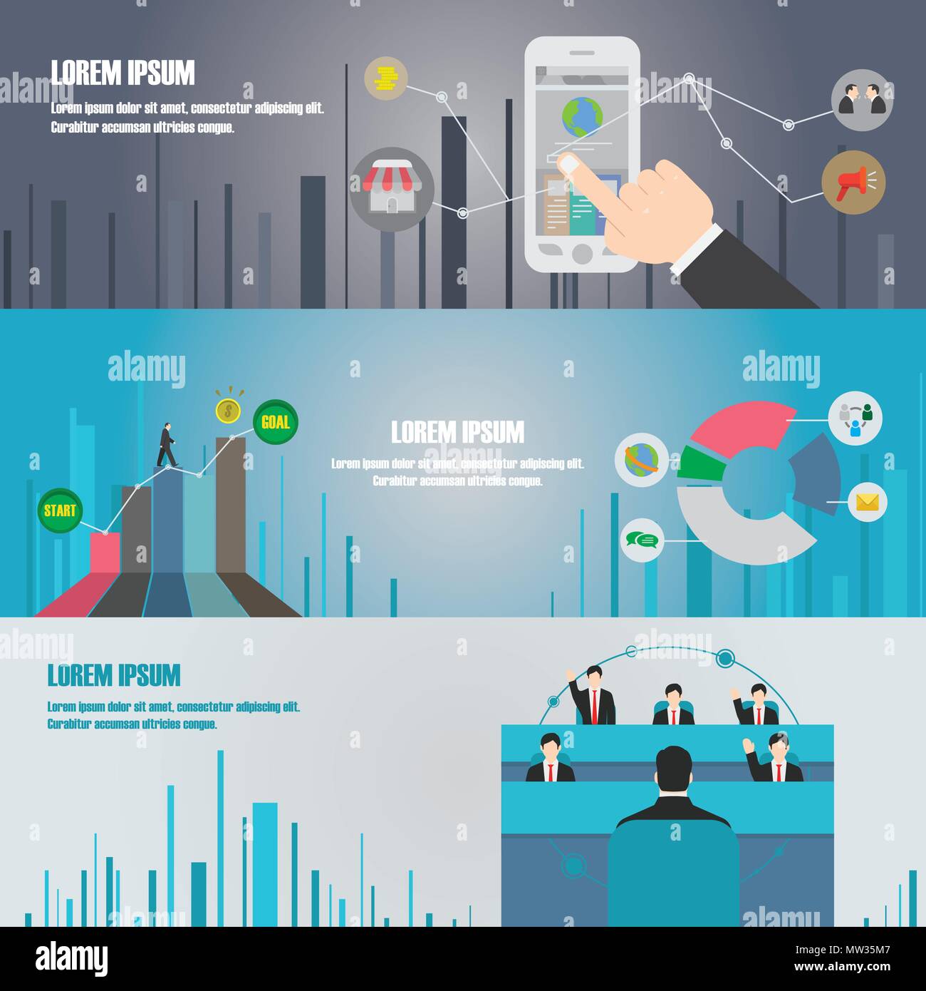 Work economy vector vectors hi-res stock photography and images - Alamy