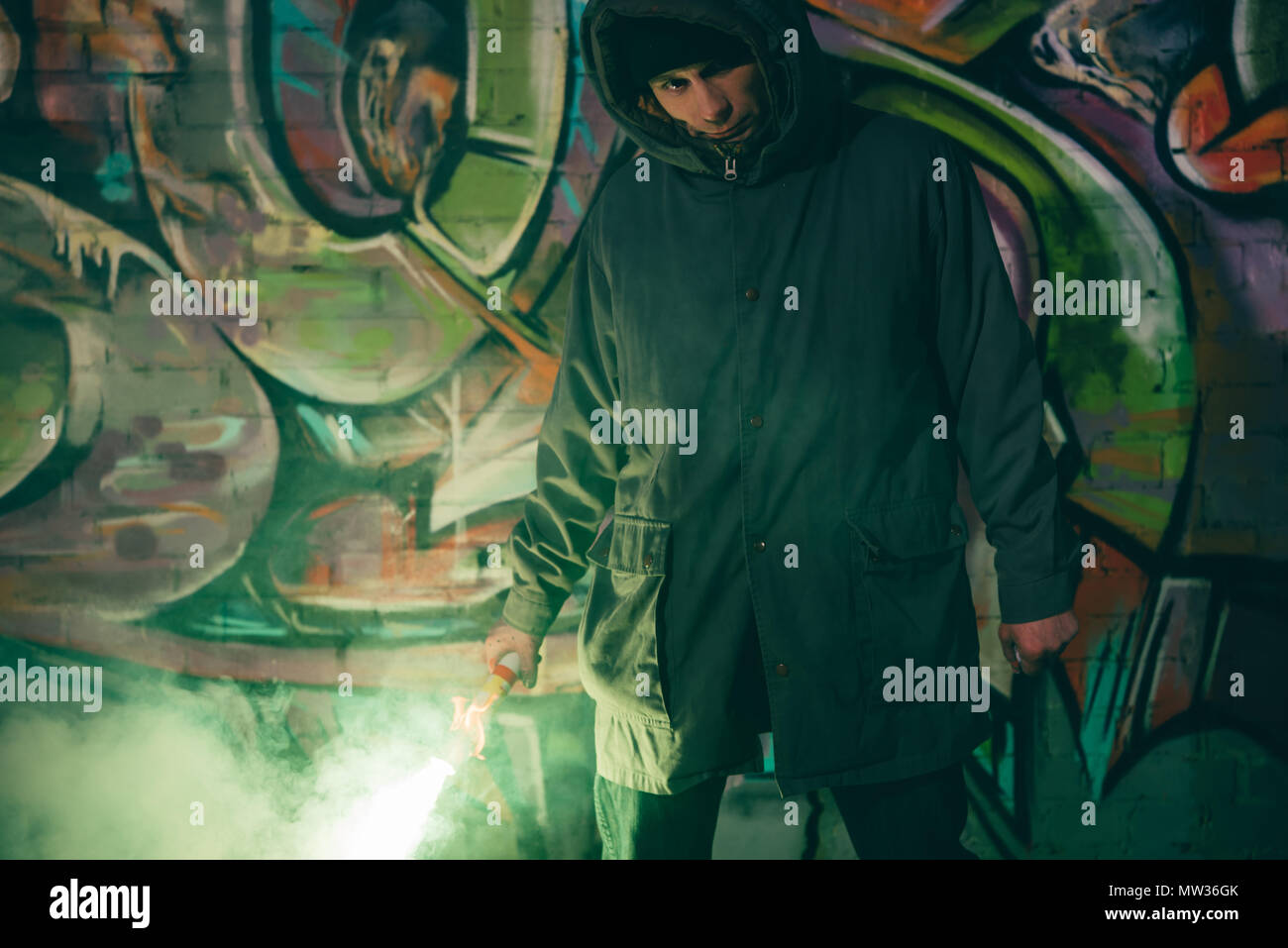 Smoke graffiti artist hi-res stock photography and images - Alamy