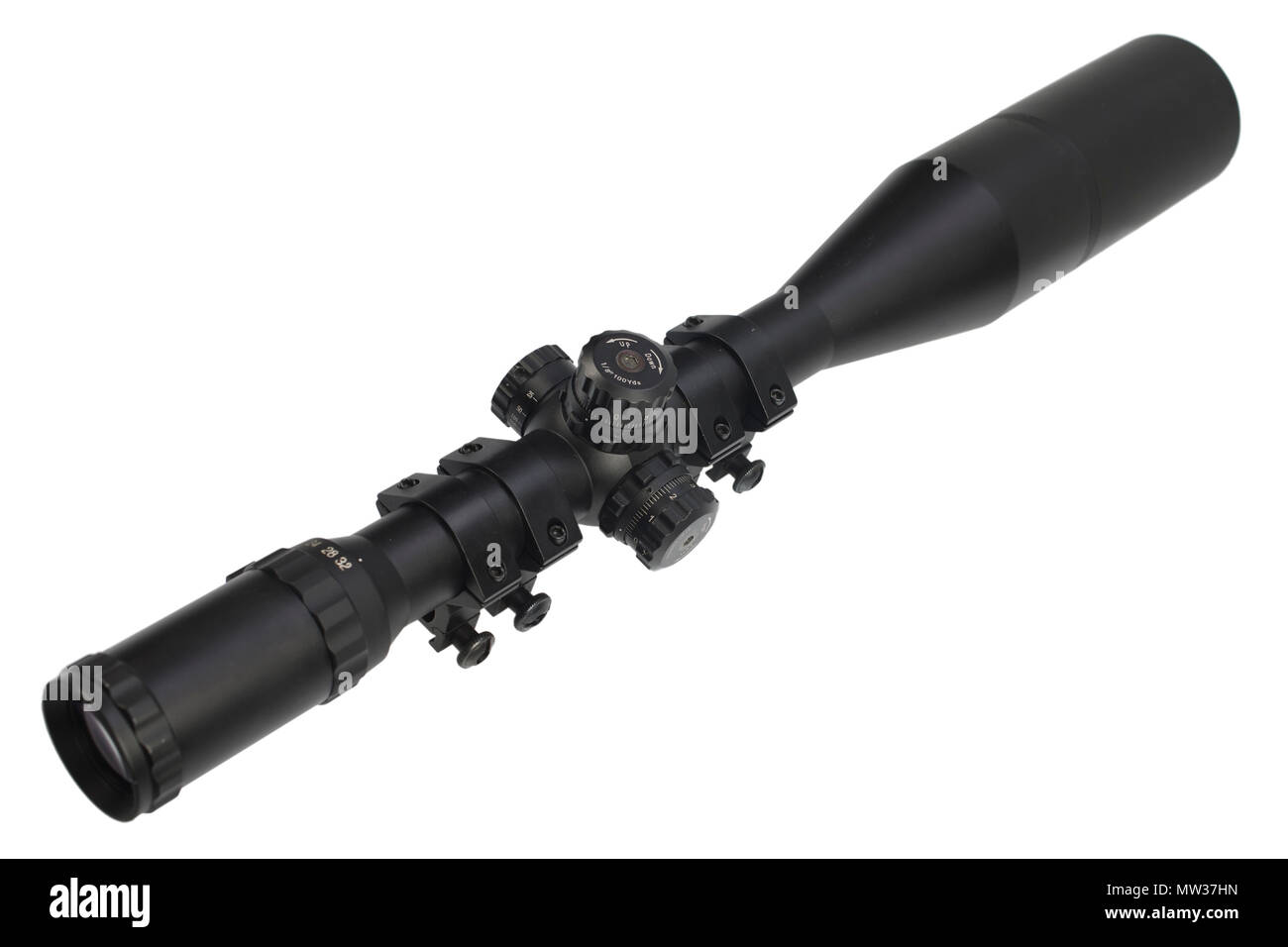 sniper scope isolated on white Stock Photo - Alamy